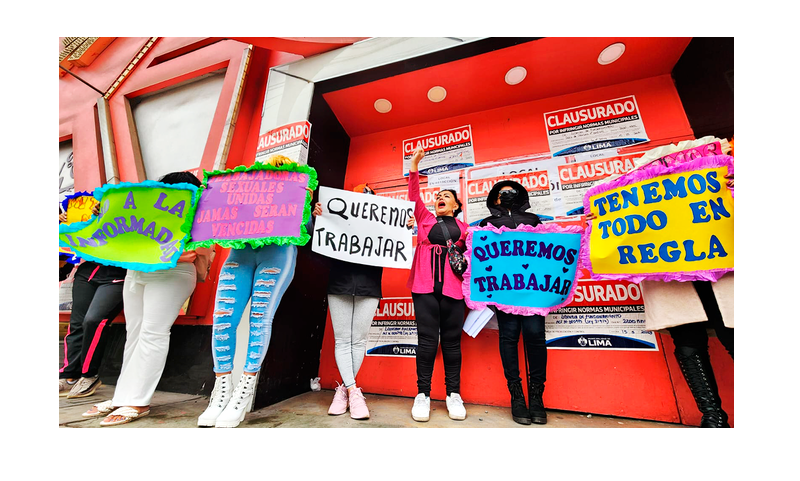 Plantón para abrir local “Las Cucardas” - Diario los Andes