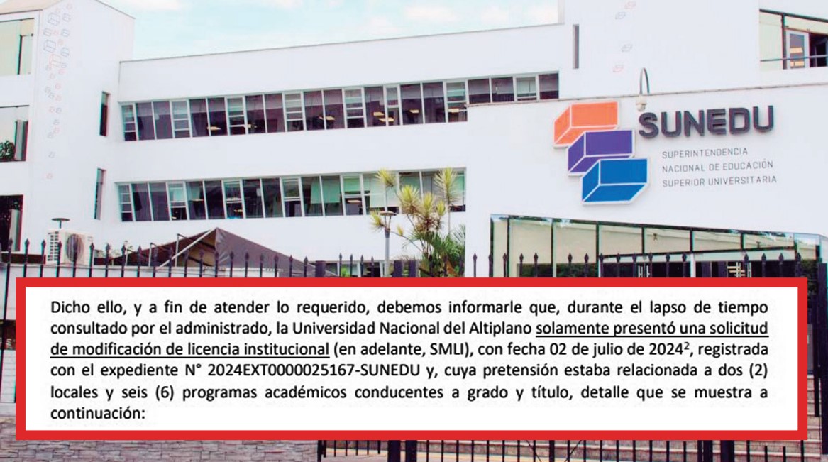 UNA Puno: La Sunedu confirma que “secciones” son otro cuento - Diario ...